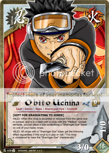 Obito Uchiha Naruto CCG Card Photo by J0nnyNapalm | Photobucket